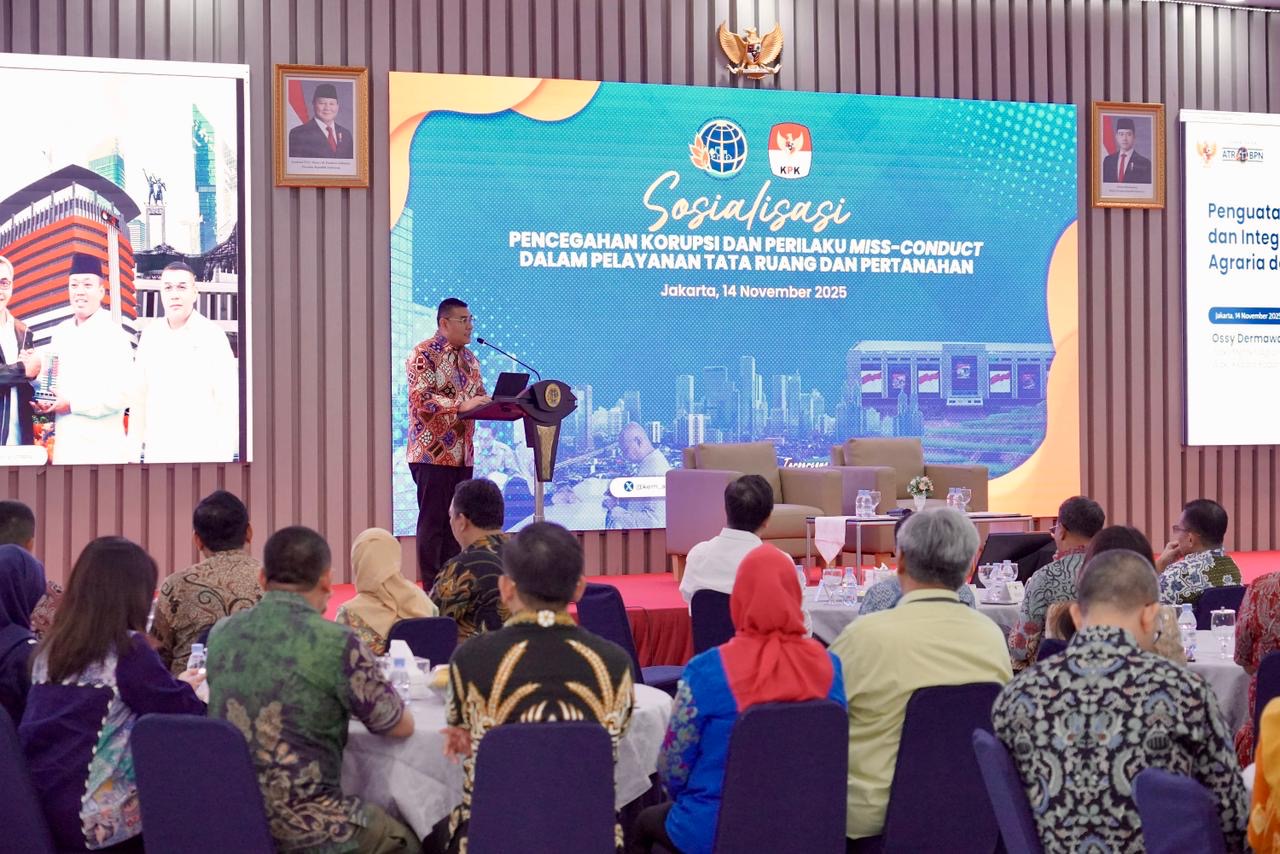 Kolaborasi ATR/BPN dan KPK Tingkatkan Integritas Layanan Publik Pertanahan, Wamen Ossy; Layanan ...